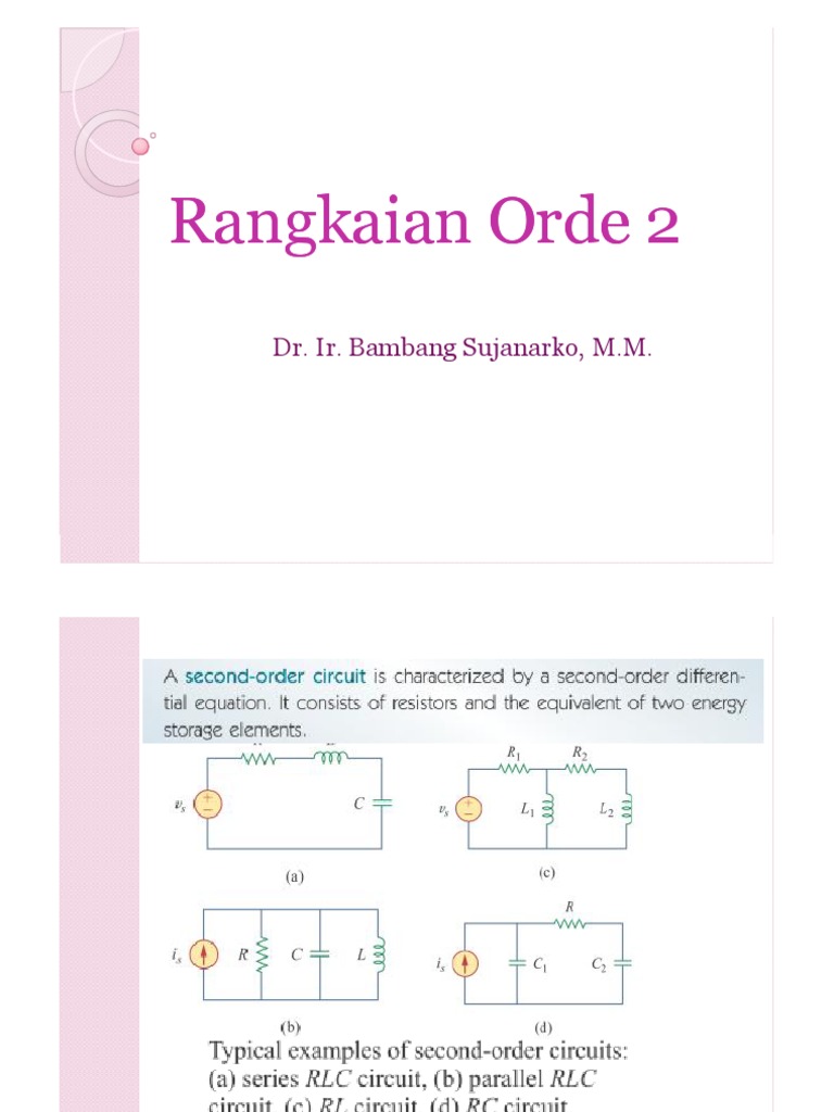 3.PDF. Rangkaian Orde 2 | PDF | Sains & Matematika | Teknologi & Rekayasa