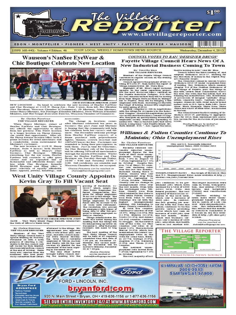 The Village Reporter - December 4th, 2013 | Newspapers | Flooring