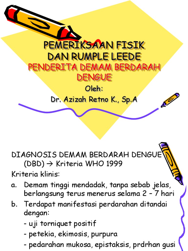 Pemeriksaan Fisik Dan Rumple Leed DBD | PDF