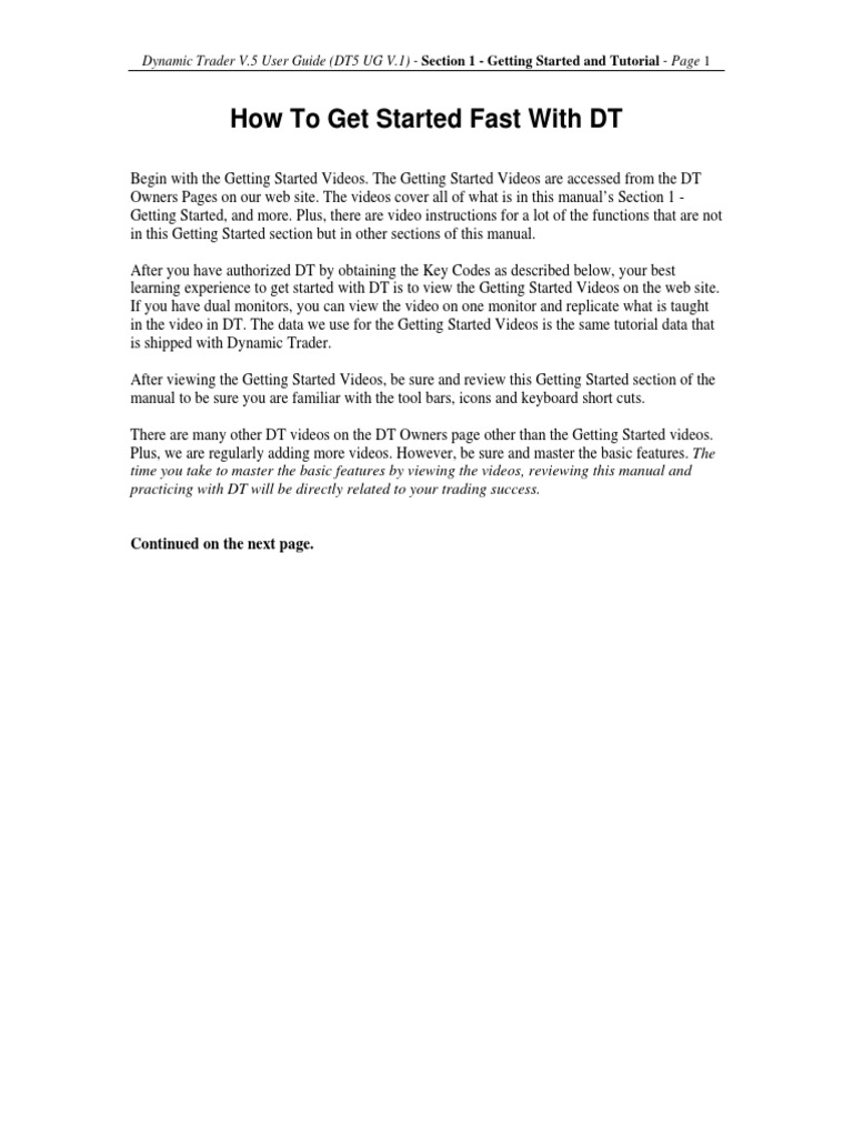 DT5UG - V1 - Section 1 - Getting Started and Tutorial | PDF | Icon (Computing) | Computer Keyboard