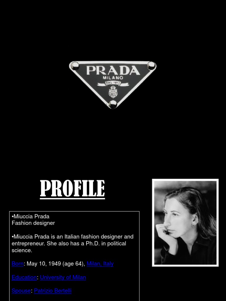 History and Profile of Prada Brand | PDF | Fashion | Textile And Clothing