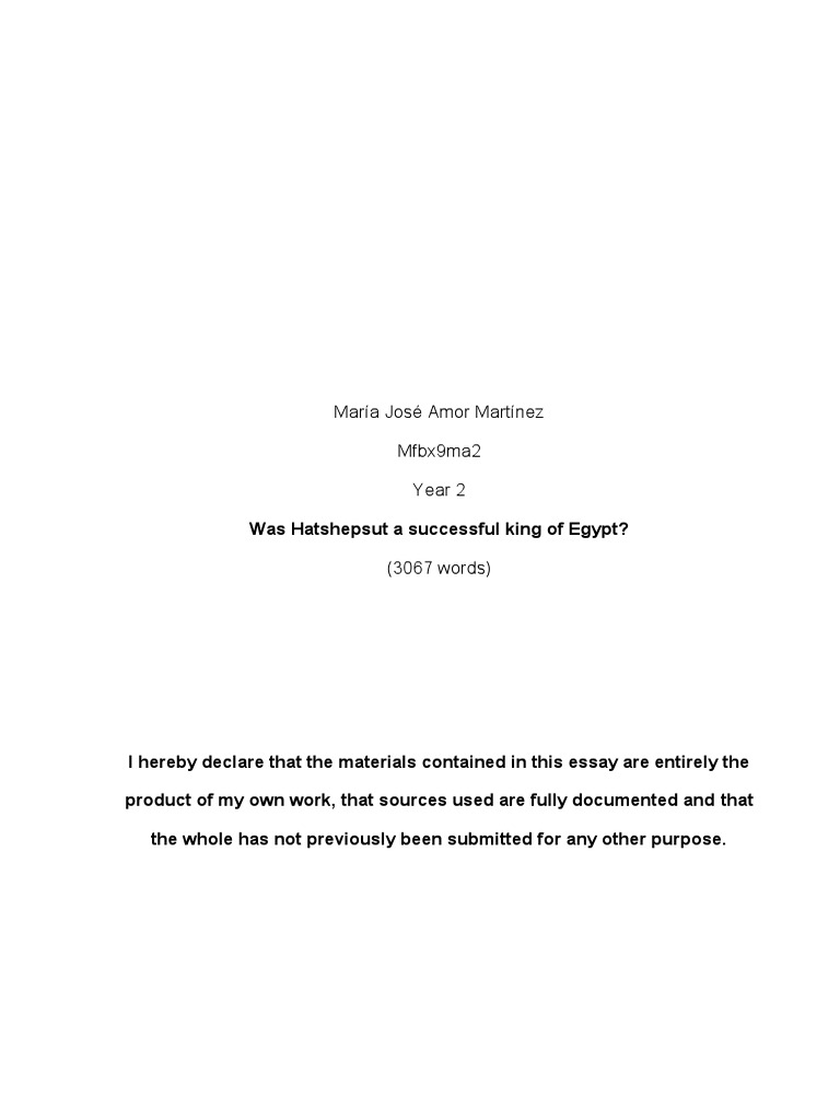 Hatshepsut: Egypt's Successful King | PDF | Hatshepsut | Ancient Egypt