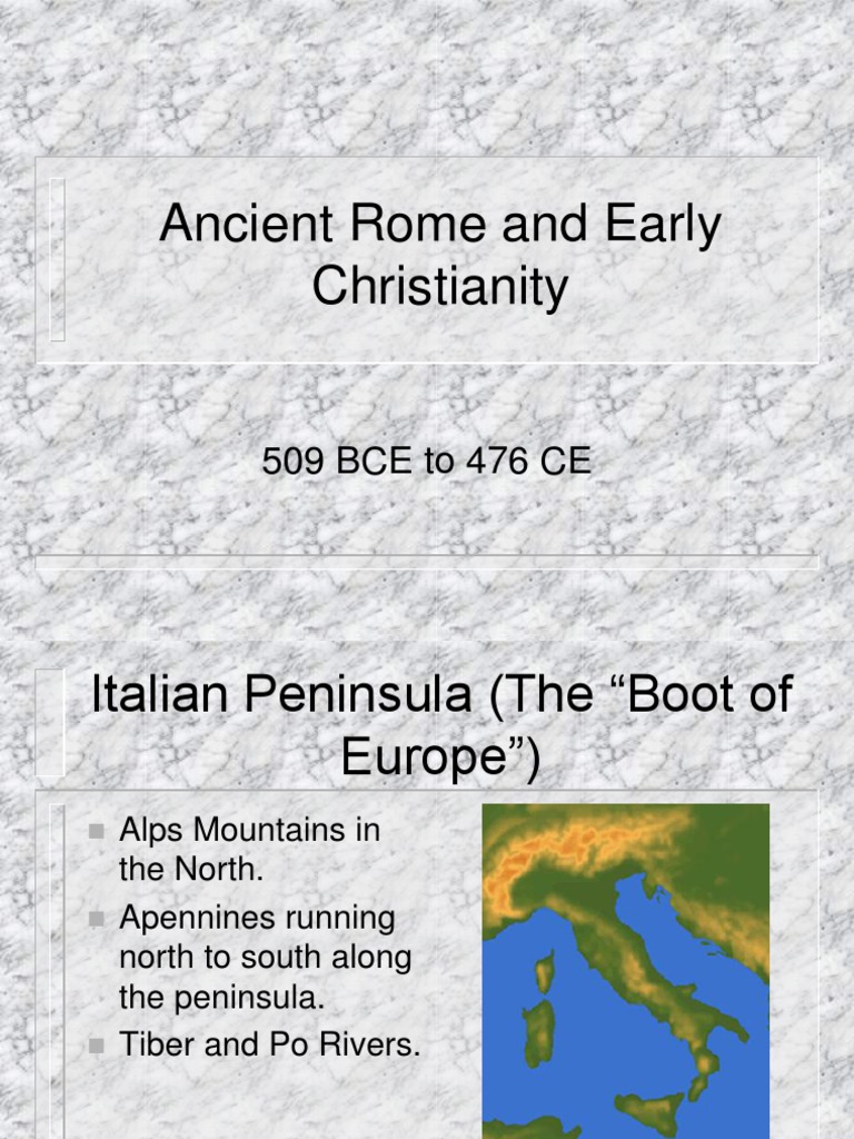 Ancient Rome and Early Christianity: 509 BCE To 476 CE | PDF | Punic ...
