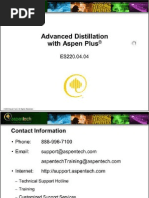 Distillation Column Design in Aspen Plus | PDF | Distillation ...