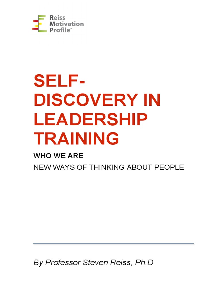 Self-Discovery in Leadership Training | PDF | Leadership | Motivation