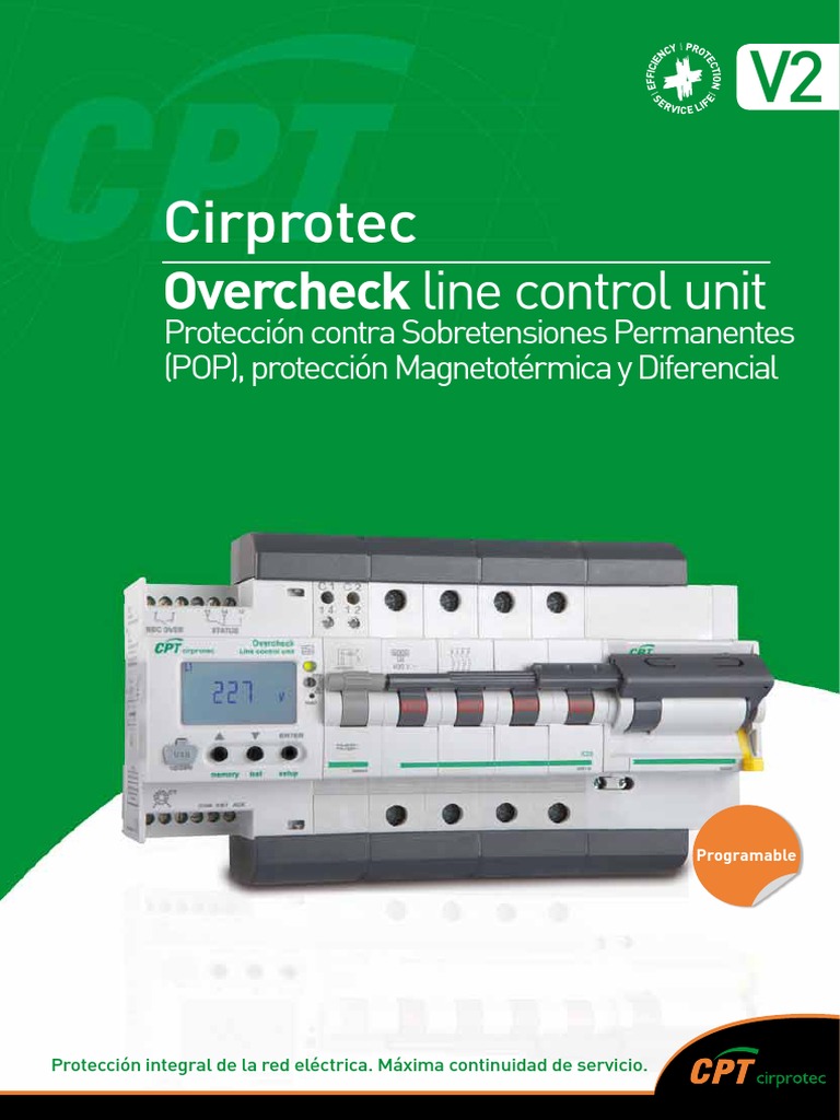 Cpt Cirprotec v2 Unidad de Control de Linea Overcheck | Bienes ...