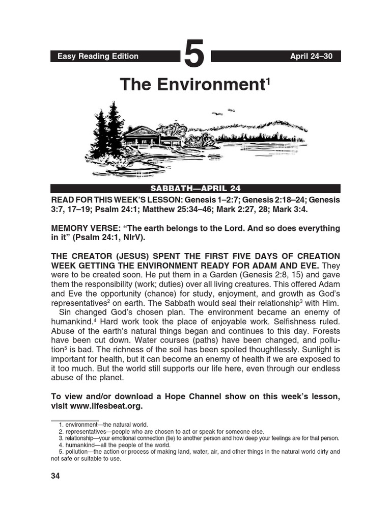 The Environment 24-30 April | Download Free PDF | Genesis Creation ...