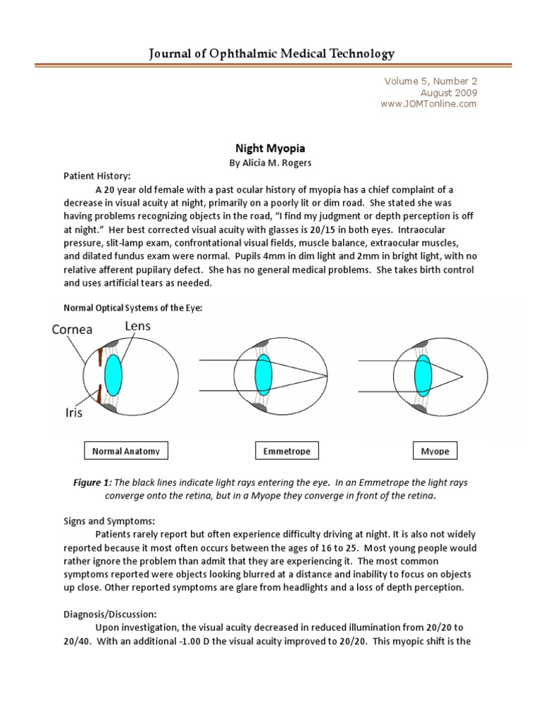 Night Myopia | PDF | Eye | Senses