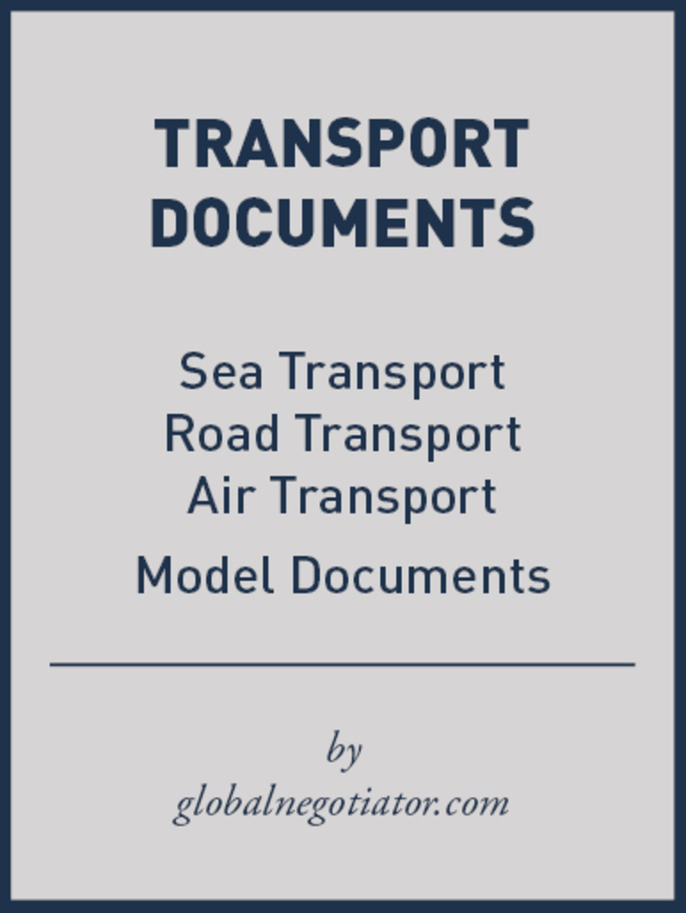 International Transport Document | PDF | Bill Of Lading | Industries