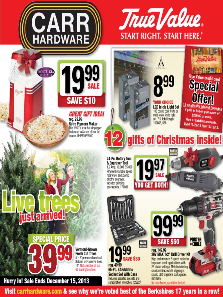 Carr Hardware December 2013 Circular | PDF | Hvac | Battery Charger