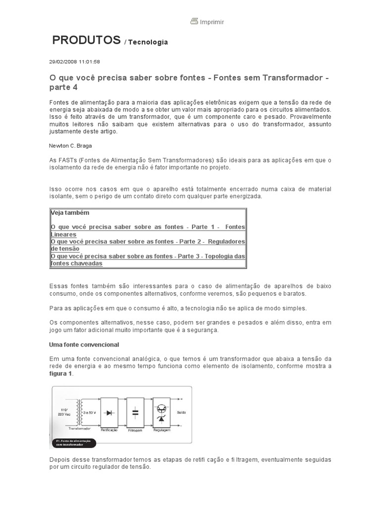 Como projetar uma fonte de alimentação sem transformador para ...