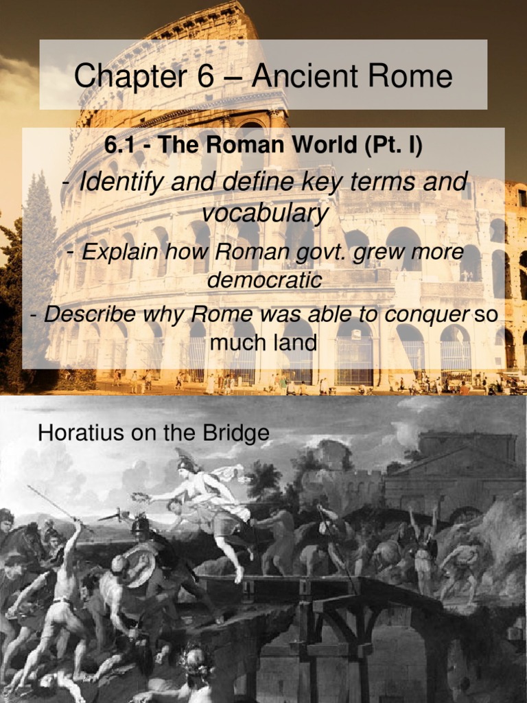 6 1 - The Roman World PT I | PDF | Travel
