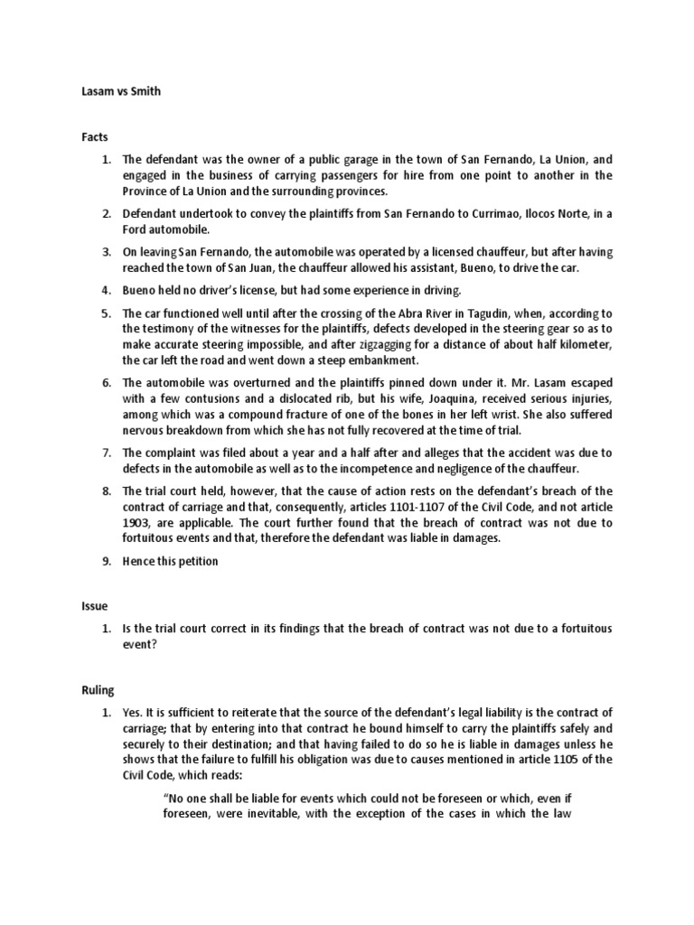Fortuitous Events in Liability Cases | PDF | Negligence | Reasonable Person