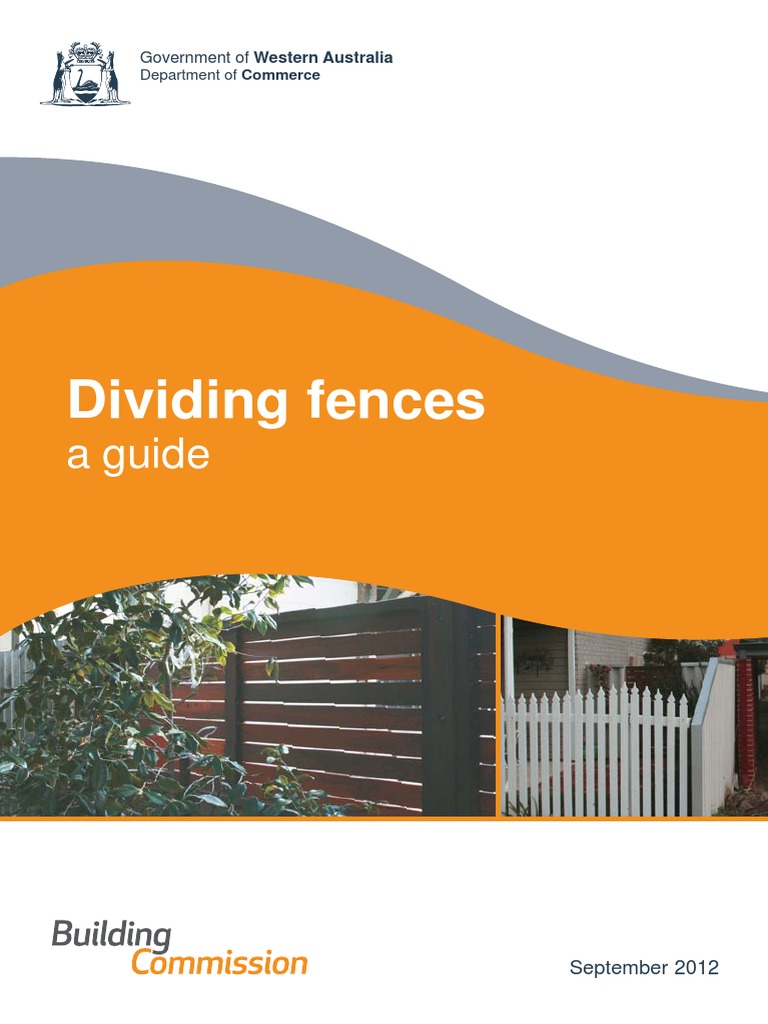 Dividing Fences Guide for WA Residents | PDF | Fence | Mediation