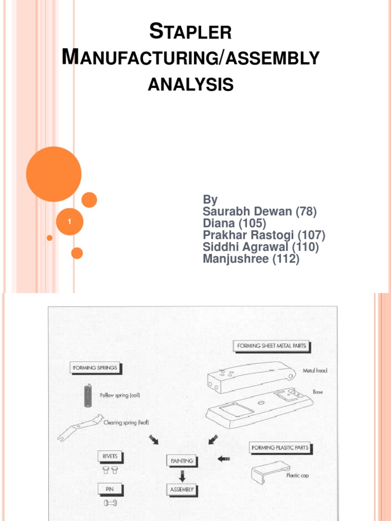 Tapler Anufacturing Assembly Analysis | PDF