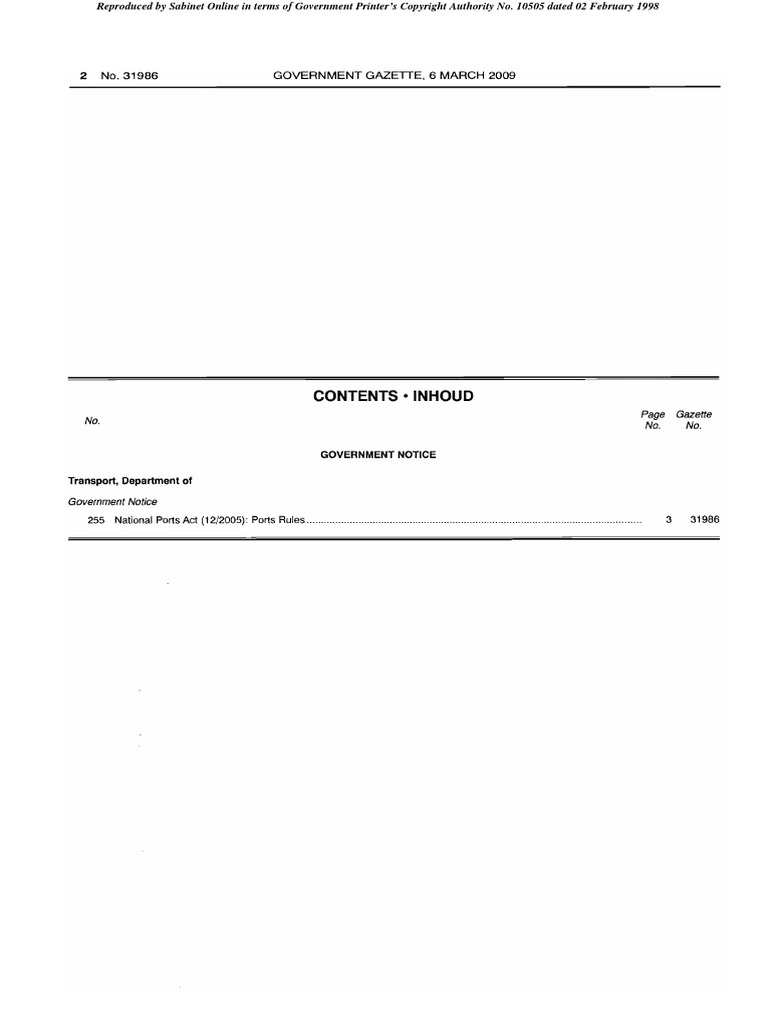 Port Rules and Regulations For Health Safety | PDF | Ships | Water ...