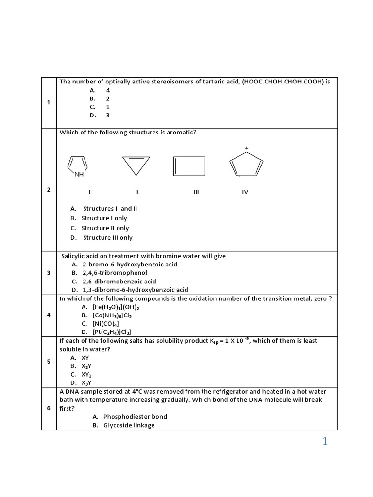 Nsec 2013 Paper | PDF | Chemical Reactions | Properties Of Water