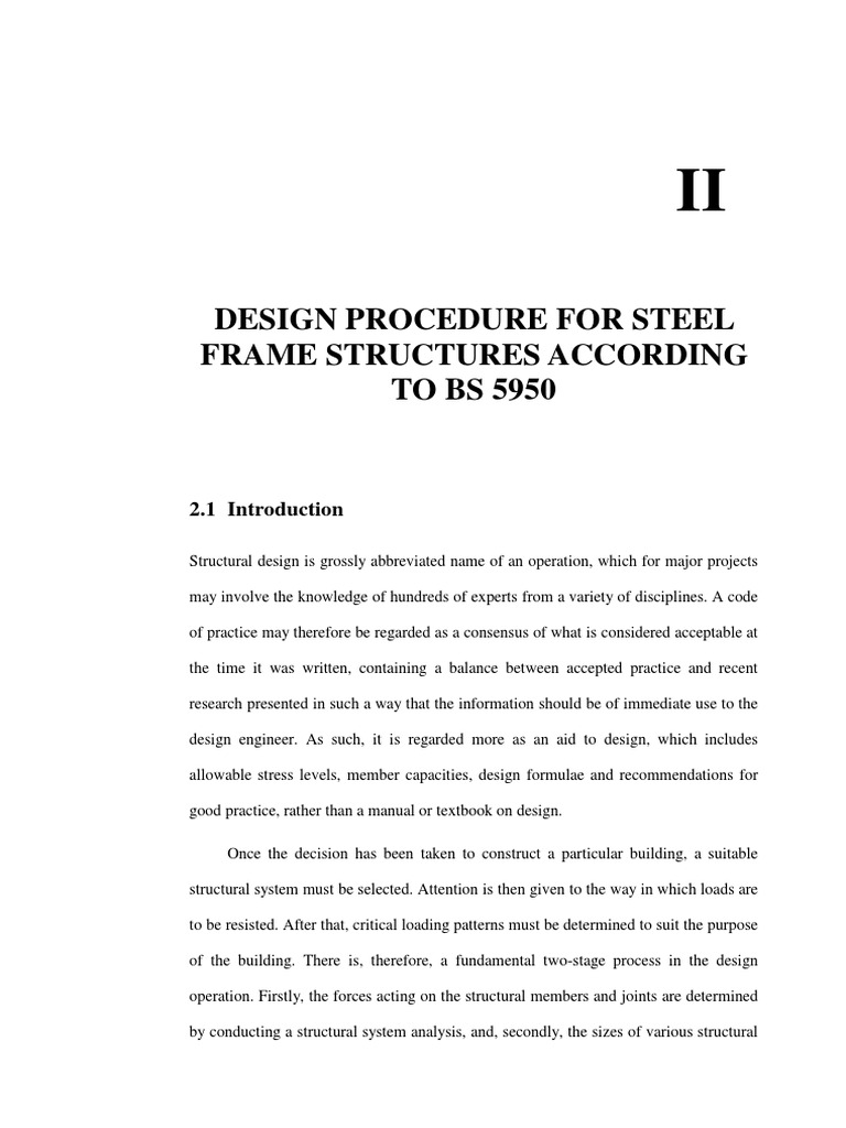Design Procedure Steel Buildings | PDF