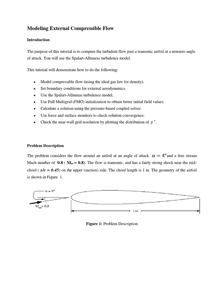 Modeling External Compressible Flow | PDF | Viscosity | Lift (Force)