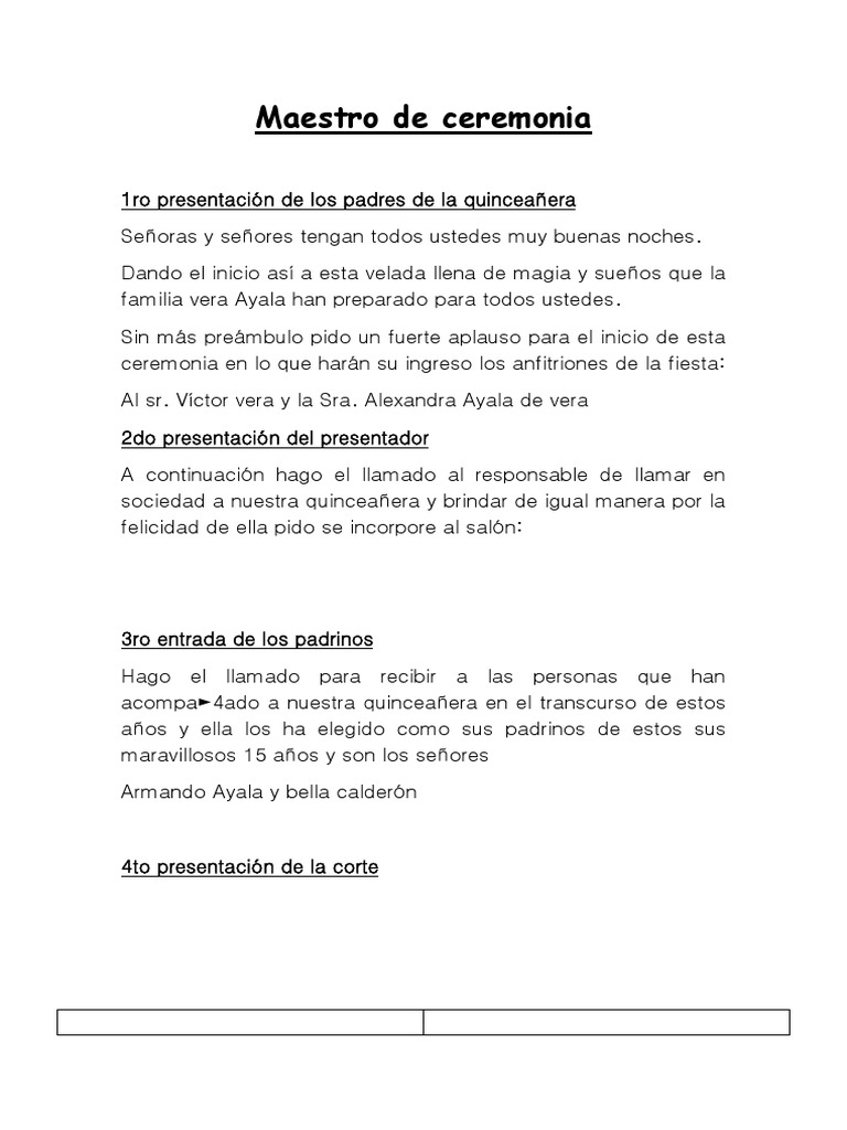 Maestro de Ceremonia | PDF | Arte
