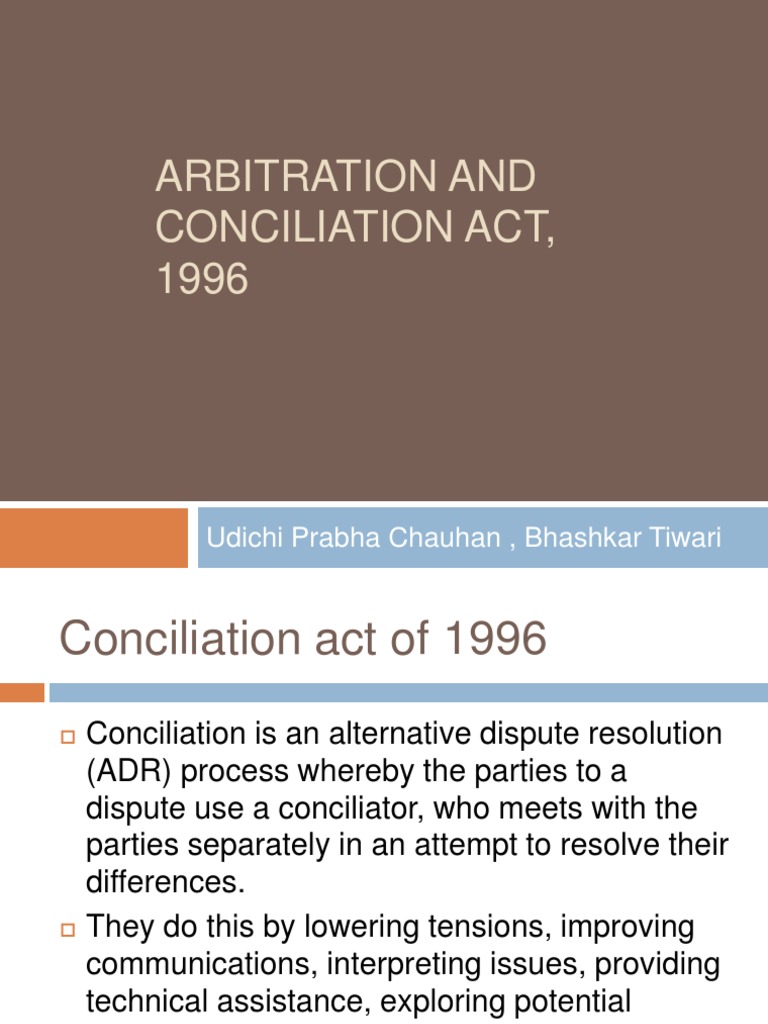Conciliation | PDF | Alternative Dispute Resolution | Virtue