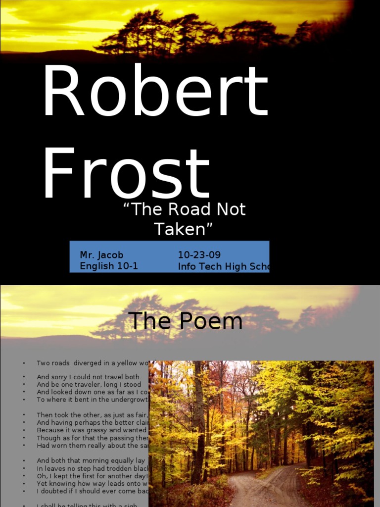 Robert Frost PPT Edited | PDF