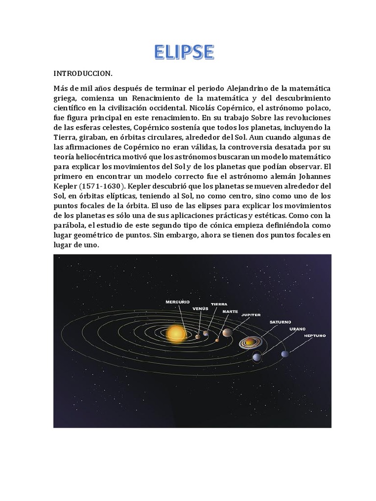 Elipse | PDF | Elipse | Orbita