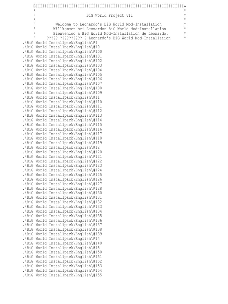 BiG World Debug | PDF | Operating System Technology | Computer File Formats