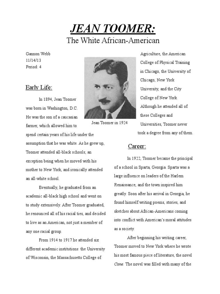 Jean Toomer | PDF | English Language Literature | Works