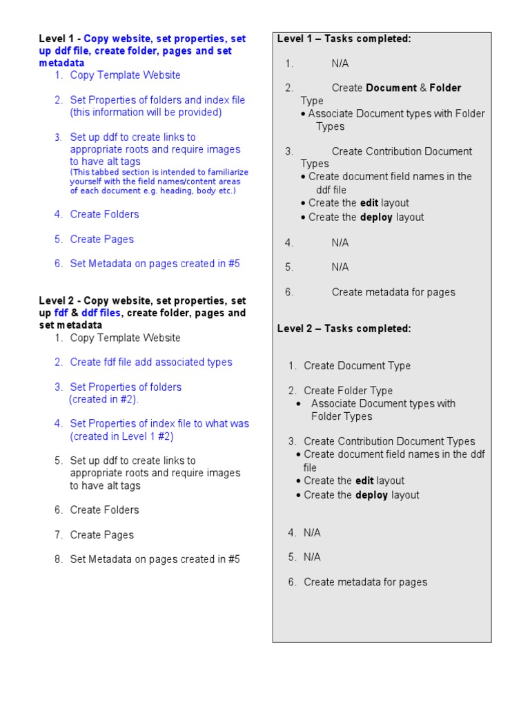 Level 1 - Level 1 - Tasks Completed | PDF | Metadata | Computer File