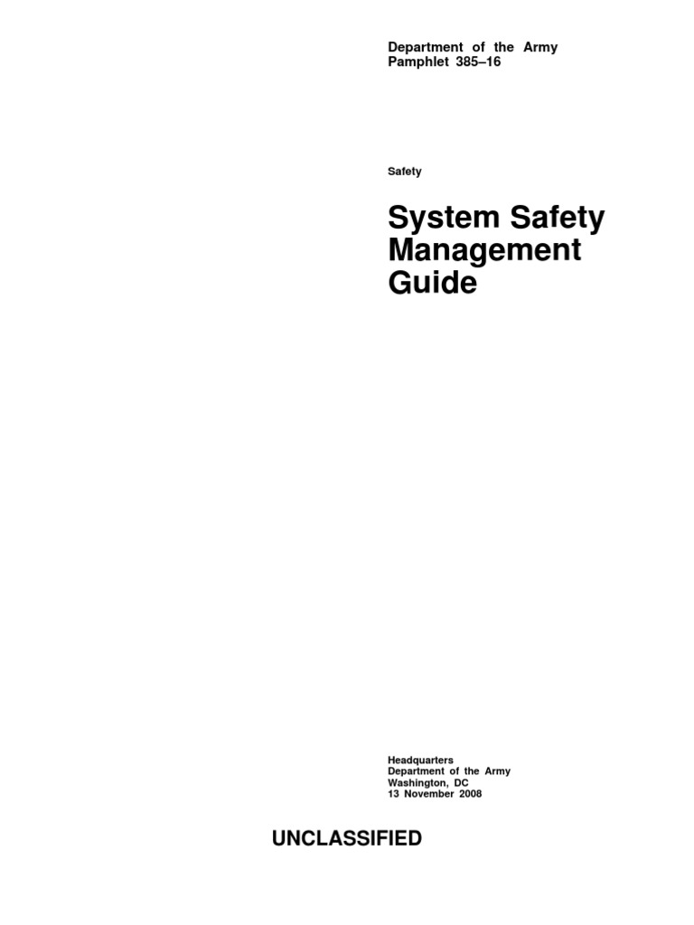 Dod System Safety MNGT Plan p385 - 16 | PDF | Hazards | Risk Management