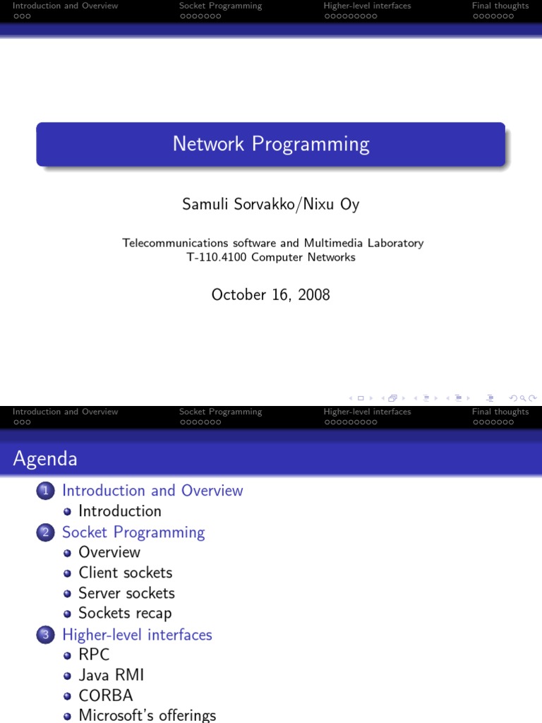 Network Programming Pdf Network Socket Web Service