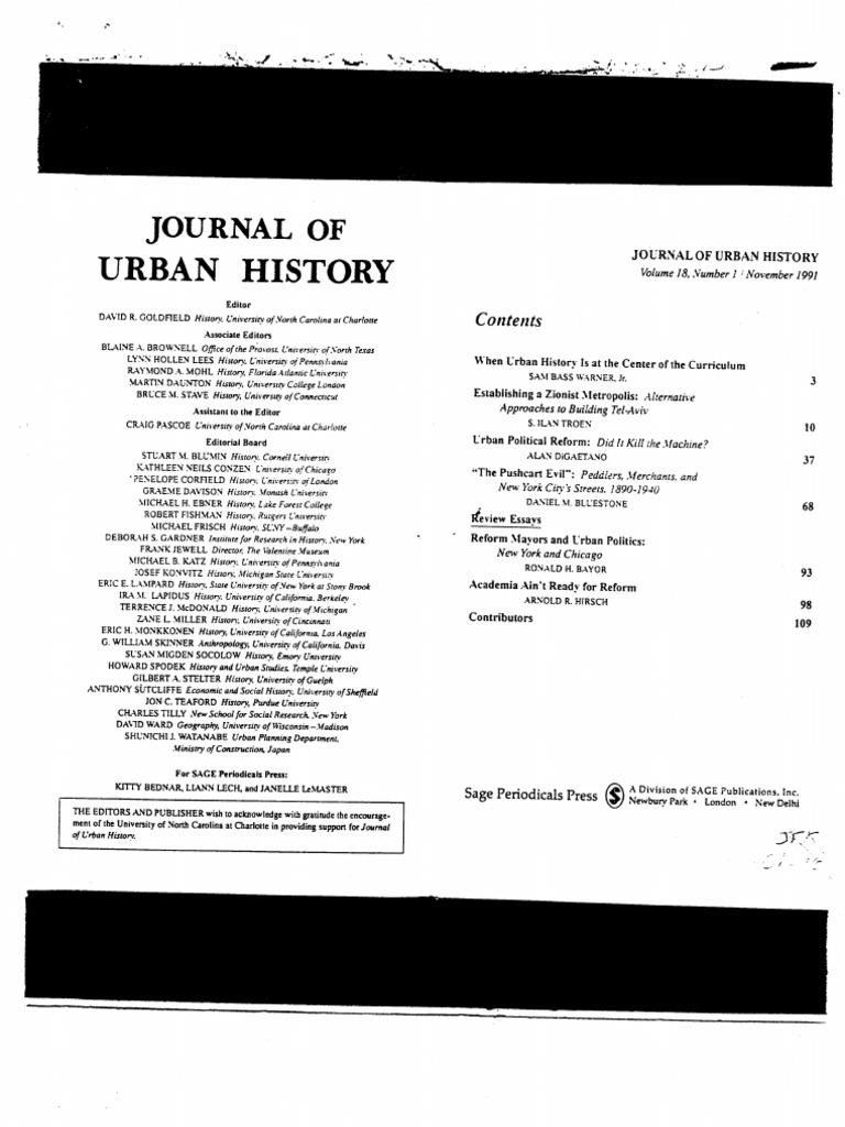 Journal of Urban History | PDF