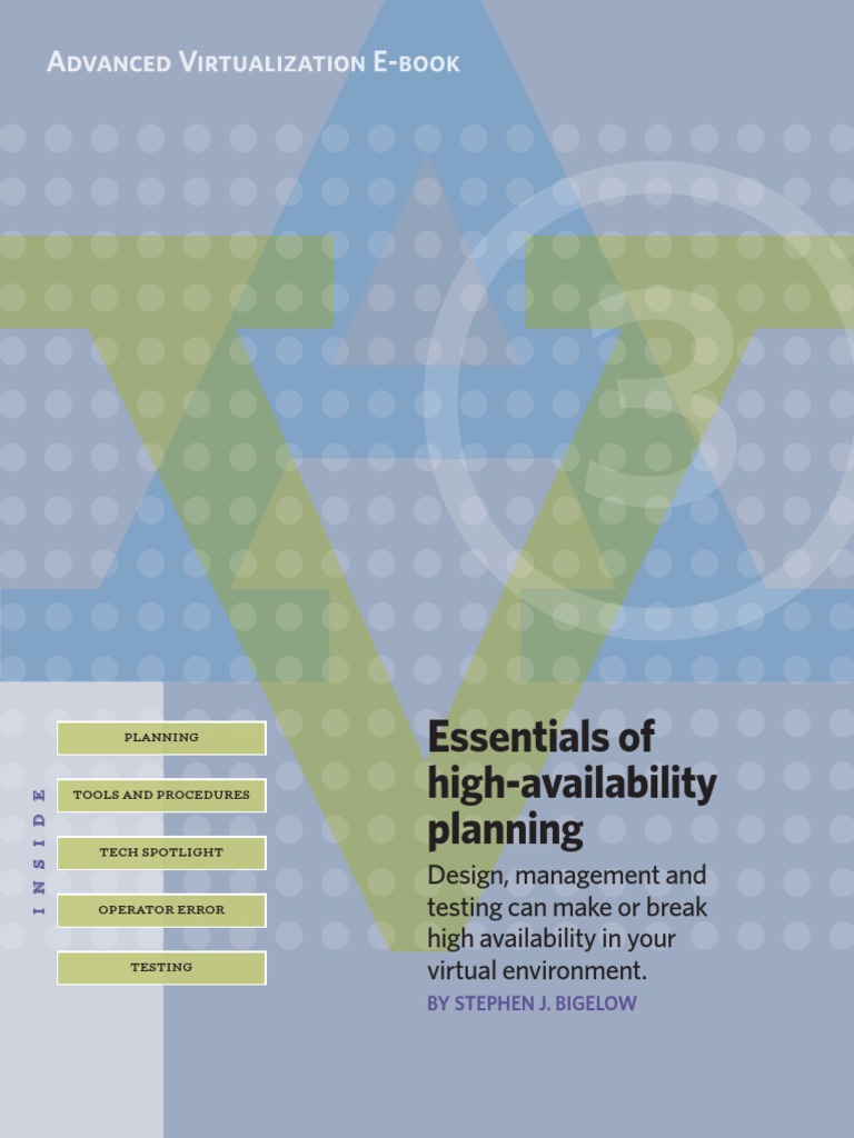 Essentials of High-Availability Planning | PDF | Virtual Machine ...
