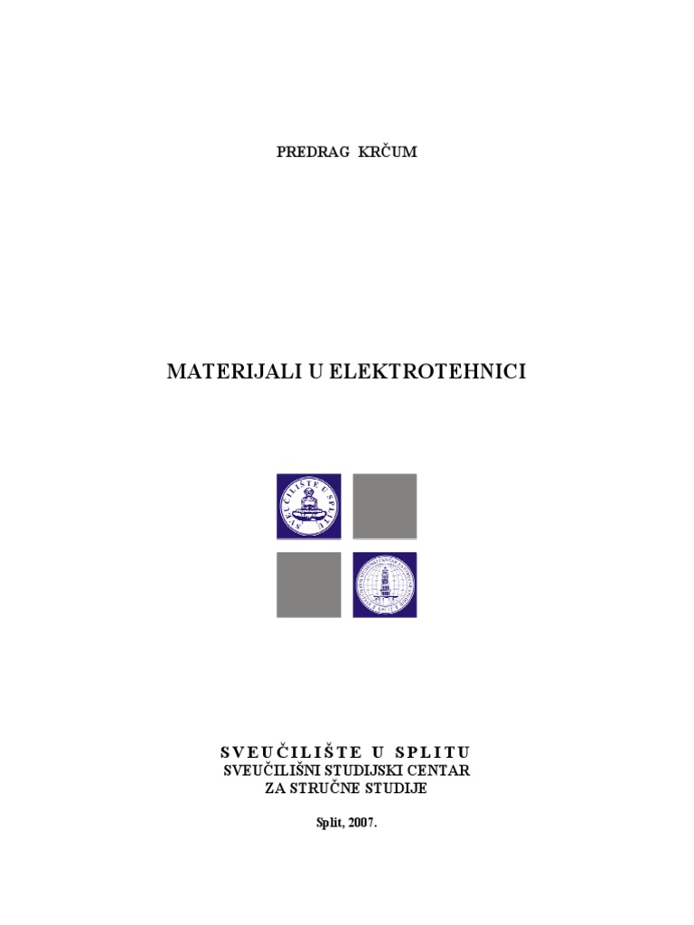 Predrag Krcum - Materijali U Elektrotehnici | PDF