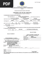 Marina Certificate of Sea Service | PDF