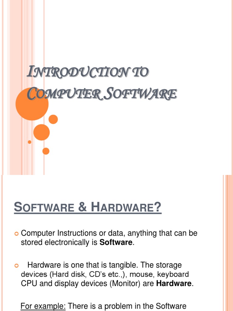 Overview of Software Types and Functions | PDF | Computer Program ...