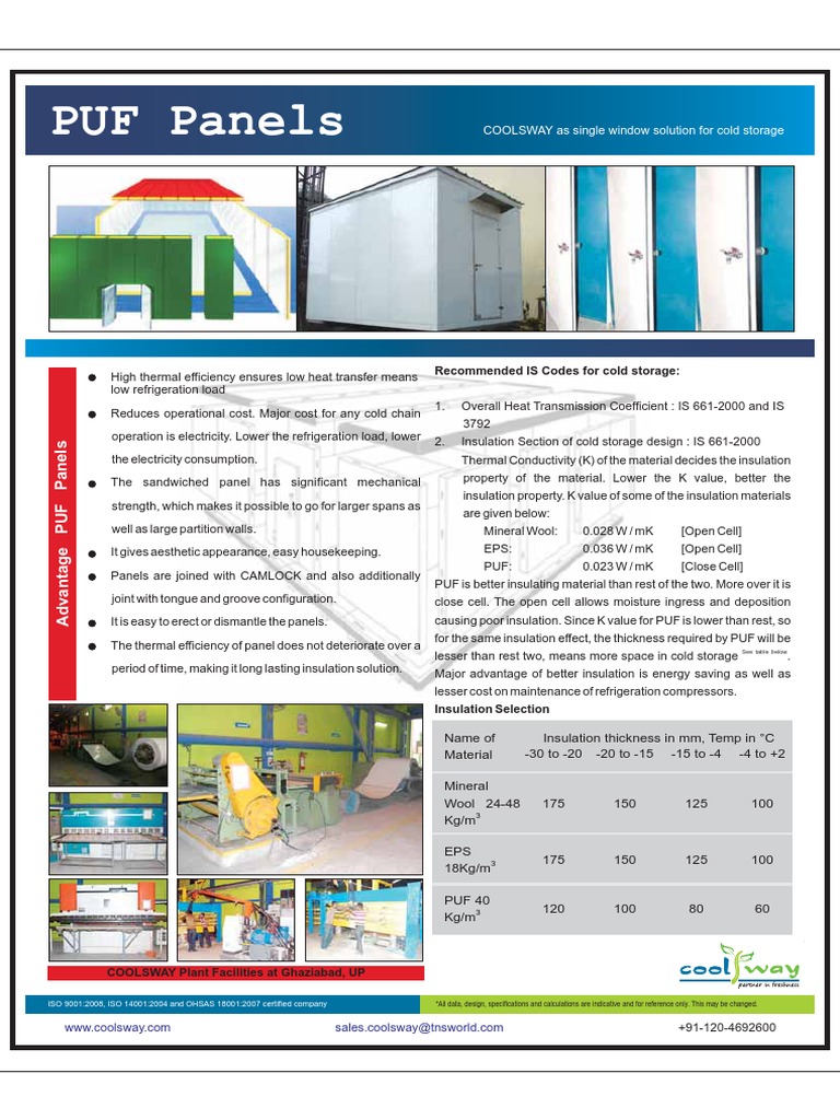 Puf | PDF | Building Insulation | Refrigeration