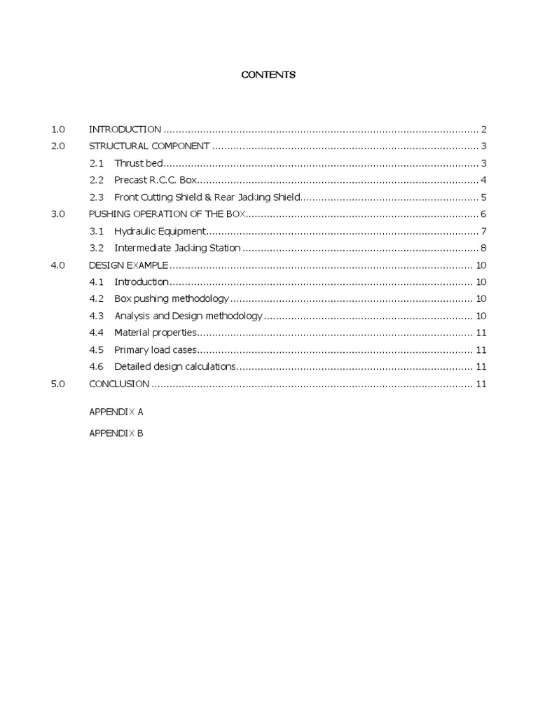 Box Pushing Methodology | PDF | Precast Concrete | Rail Transport