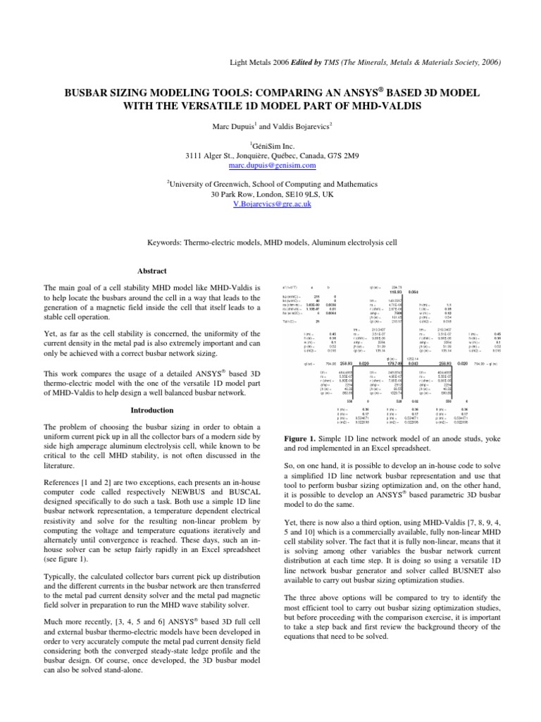 Busbar Sizing | PDF | Electric Current | Electrical Network