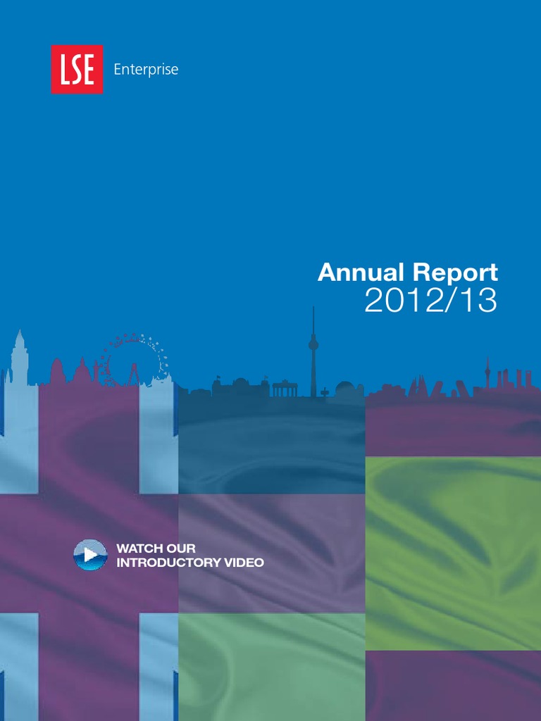 LSE Enterprise Annual Report 2012/13 | PDF | London School Of Economics ...
