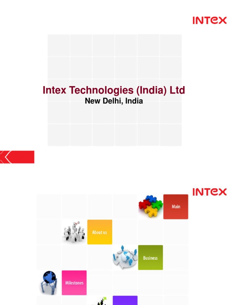 Intex Technologies Company Overview | PDF | Retail | Market (Economics)
