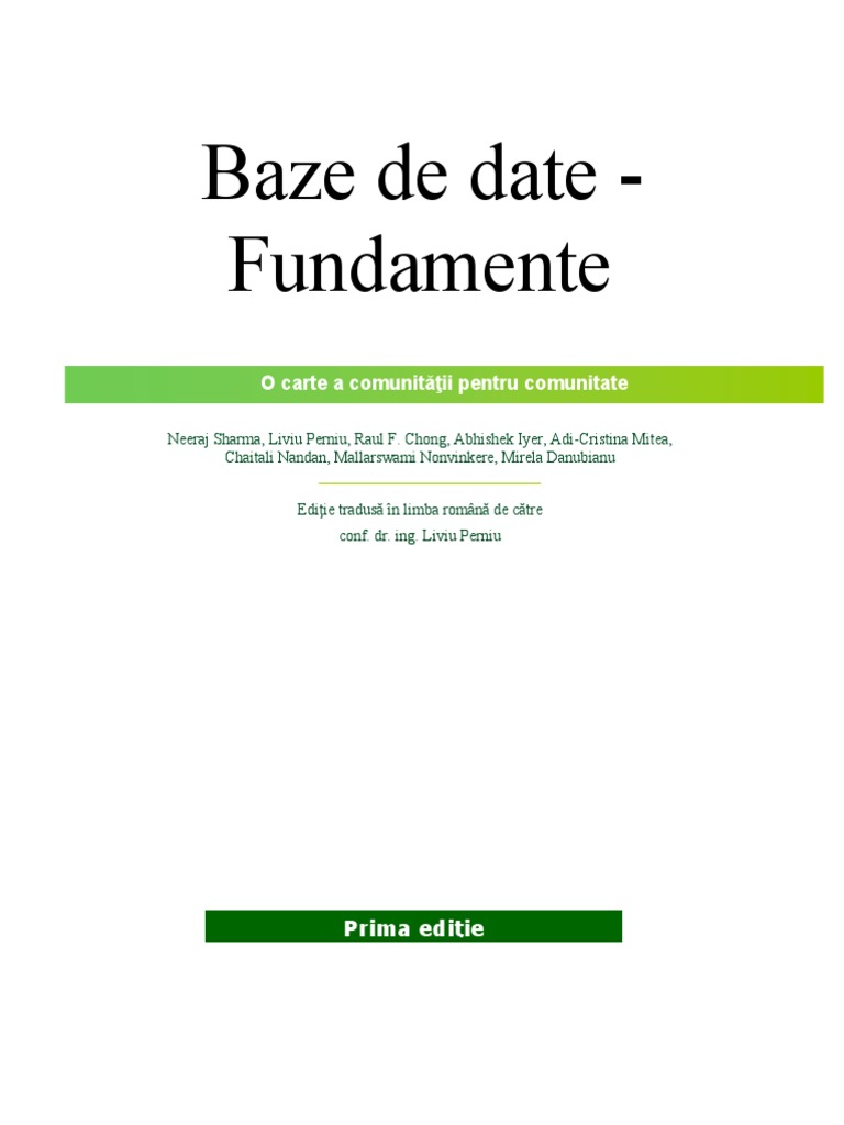 Database Fundamentals | PDF