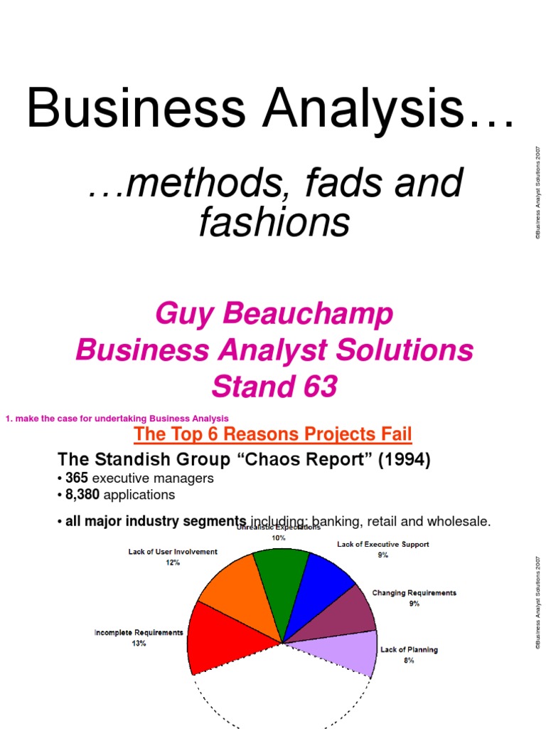 Business Analysis Framework Presentation | Business Analysis ...