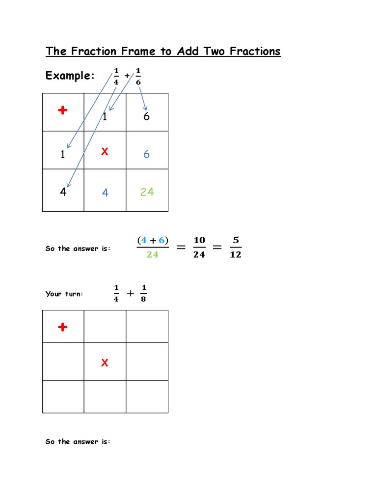 Resistors in Parallel Using The Fraction Frame | PDF | Teaching Methods ...