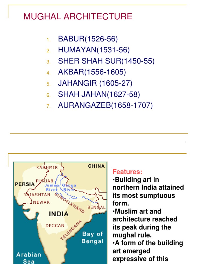 Mughal Architecture | Components | Architectural Elements