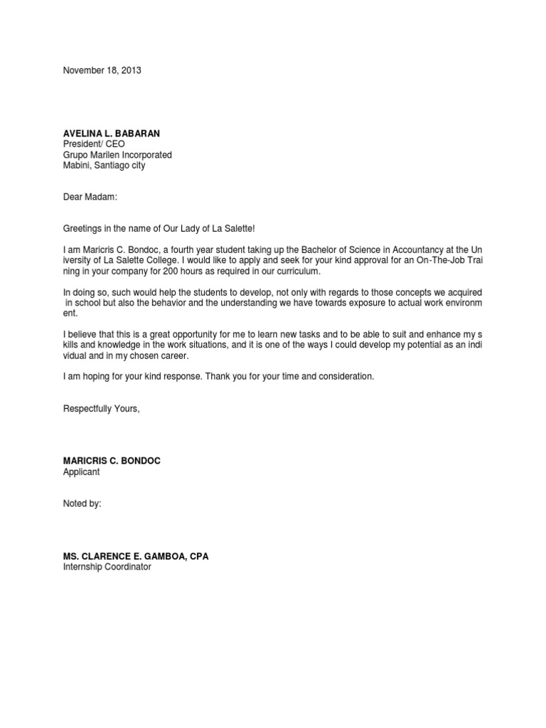 App I Letter | PDF | Career & Growth | Finance & Money Management