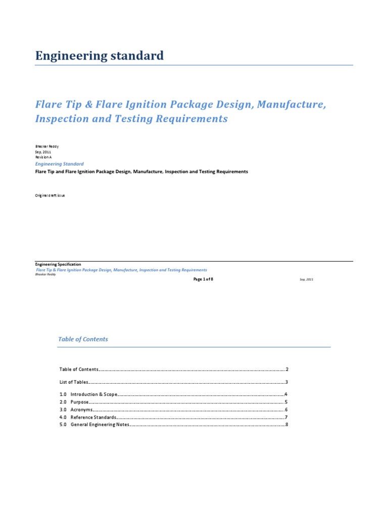 Flare Tip and Ignition Package | PDF | Pipe (Fluid Conveyance ...