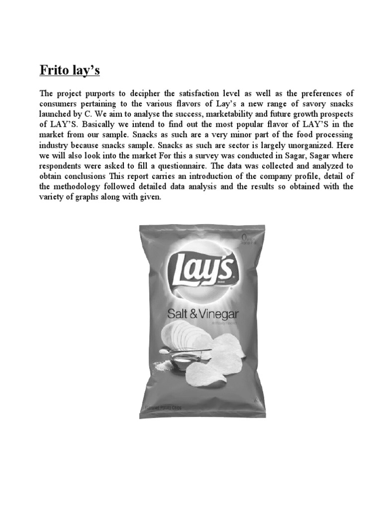 Lays Potato Chips | PDF | Food Industry | Foods