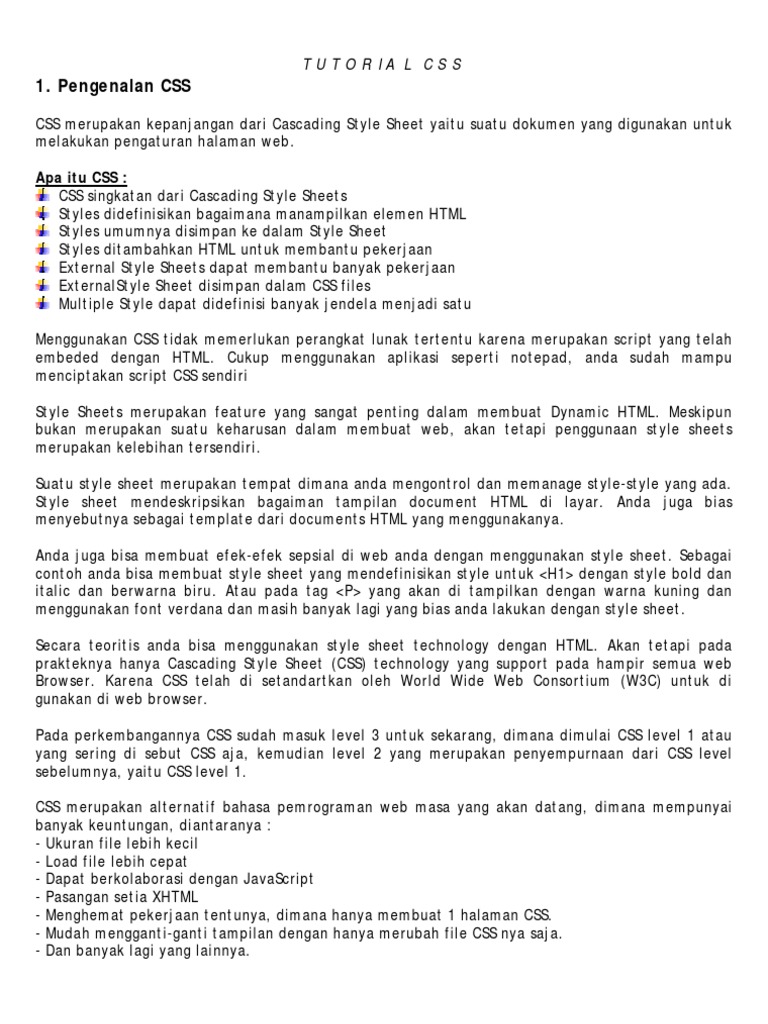 Catatan Css | PDF
